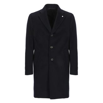 Lubiam Homme, Manteaux, Bleu, Taille: XL Manteau crois&eacute;