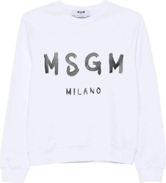 Msgm Msgm, Damen, Sweatshirts & Hoodies, Weiß, XSGröße