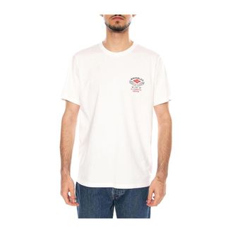 Wrangler Homme, Tops, Blanc, Taille: XL Regular Small Americana Tee