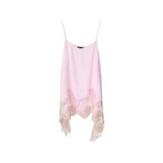 Fabiana Filippi Asymmetric Tank Top - - Tops - Damen - Rosa - 2XS