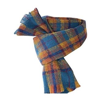 Generic Luxueux ch&acirc;le traditionnel g&eacute;ant &agrave; carreaux surdimensionn&eacute; l&eacute;ger pour femme &eacute;charpe dhiver ch&acirc;le &eacute;charpe &eacute;charpe longue douce chaude tartan &eacute;charpe la