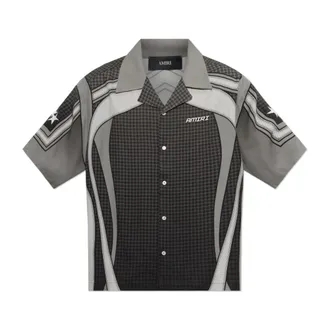 Amiri Homme, Chemises, Gris, Taille: XL Chemise Manches Courtes