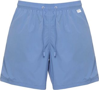 Saint Barth Homme, Maillots de bain, Bleu, Taille: M Lighting Drawstring Swim Shorts