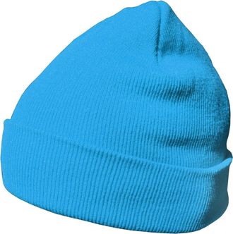 DonDon M&uuml;tze Herren M&uuml;tze Damen Winterm&uuml;tze Beanie klassisches Design hellblau
