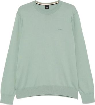 HUGO BOSS Homme, Pulls, Vert, Taille: L Pull en coton Upacas-L