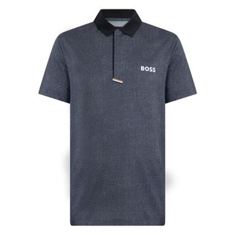 HUGO BOSS Homme, Tops, Gris, Taille: 2XL Polo &agrave; manches courtes avec logo