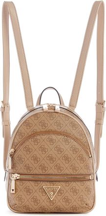 Guess Damen Manhattan Rucksack, Latte-Logo, One Size