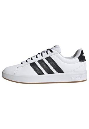 adidas Femme Grand Court 3.0 Shoes, FTWR White/Core black/GUM10, 38 2/3 EU