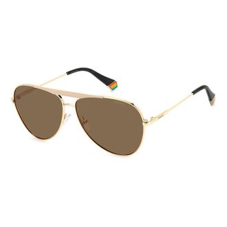 Polaroid Gold Edelstahl Sonnenbrille