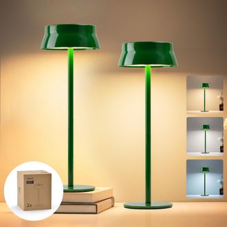 Philips Tischlampe Kabellose 2 St&uuml;ck, Portable LED Akku Tischleuchte mit 2 stufig h&ouml;henverstellbar, Touch Stufenlos Dimmbar Nachtlicht, Wasserdicht f&uuml;r Schlaf