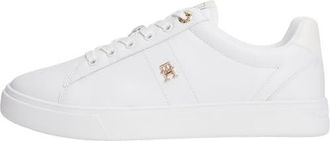 Tommy Hilfiger Baskets Femme Chaussures en Cuir, Blanc (White), 36