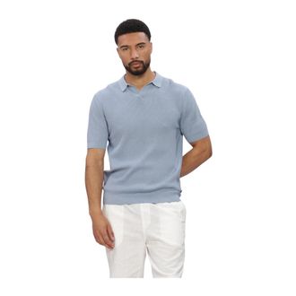 Saint Steve Evan-s Polo - - Tops - Herren - Blau - L