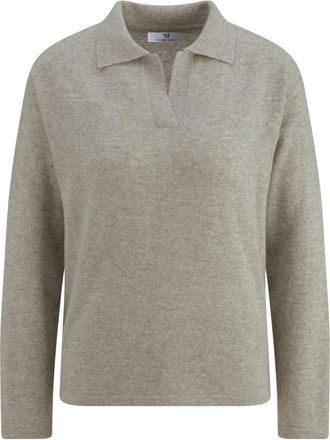 Peter Hahn Polo-Pullover Peter Hahn grau