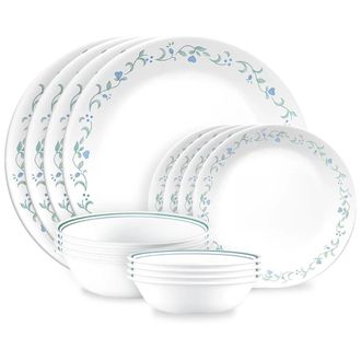 Corelle Corelle Country Cottage Geschirr-Set, 16-teilig, Set f&uuml;r 4 Personen