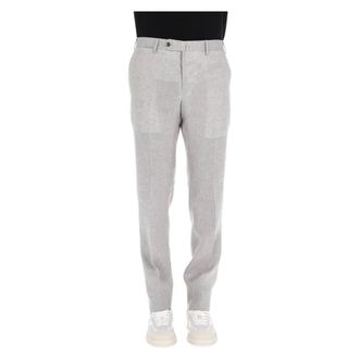 Pantaloni Torino Pantalone in puro lino Slim fit - - Trousers - Herren - Grau - M