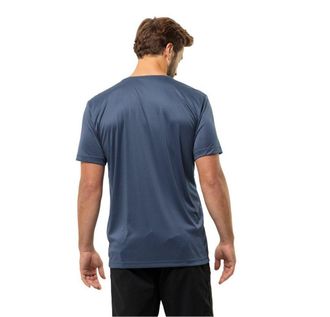 Jack Wolfskin T-Shirt Peak Graphic (atmungsaktiv, geruchshemmend) skyblau Herren