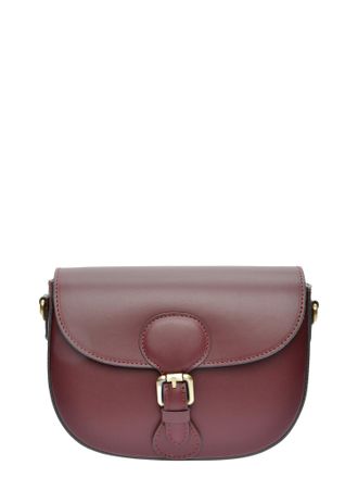 Isabella Rhea Weinfarbe Rindsledertasche