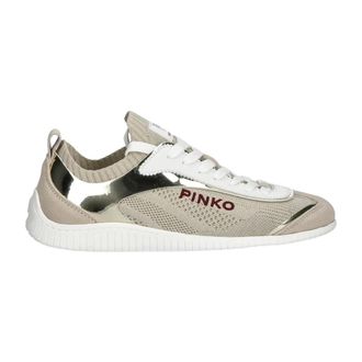 Pinko Pinko - Reby Baskets - Femme - Chaussures - Beige - Taille: 36 EU
