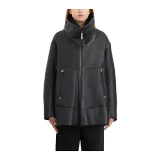 Isaac Sellam Experience Femme, Vestes, Noir, Taille: 38 FR Manteau Oversize Réversible