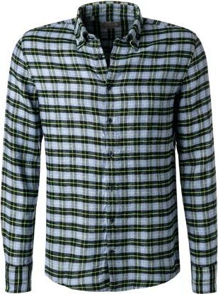 Fakts Herren Hemd blau Flanell