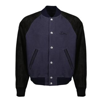 Dior Ribbon Varsity Jacke - - Jackets - Herren - Blau - M