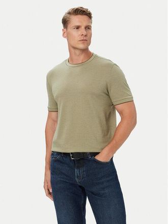 HUGO BOSS T-Shirt H-Thompson 81 50565742 Khakifarben Regular Fit