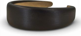 styleBREAKER Haarschmuck Haarreif Kunstleder Optik Breit