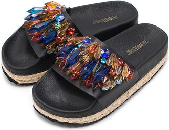 The White Brand Damen High Sun Plateausandalen, Mehrfarbig (Multi Multi), 39 EU