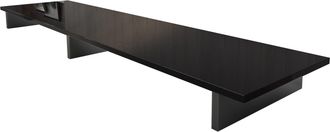 Vladon TV-Aufsatz Game, Made in Germany, Aufsatz für TV-Boards zur Erhöhung, Schwarz matt/Schwarz Hochglanz (138,5 x 9,5 x 34,5 cm)