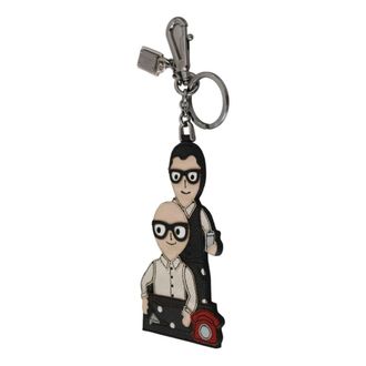 Dolce & Gabbana Authentischer Logo Badge Schl&uuml;sselanh&auml;nger mit DG Logo - - Accessories - Damen - Mehrfarbig - ONE SIZE