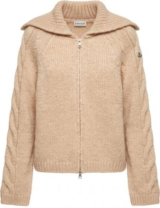Moncler Cardigan Tricot - Femme - Pulls - Brun - Taille: 40 FR