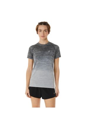 Asics Seamless Laufshirt Damen wei&szlig; - Carrier Grey/Glacier Grey M