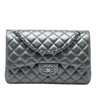 Chanel Pre-owned Classic Double Flap Schultertasche - - Pre-owned - Damen - Grau - ONE SIZE