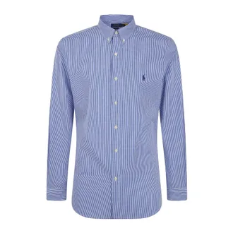 Polo Ralph Lauren Chemise Oxford Classique &agrave; Rayures - Homme - Chemises - Bleu - Taille: 2XL