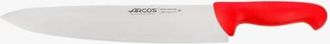 Arcos Kochmesser Professionell - Edelstahlklinge NITRUM 300 mm - Langlebigkeit und Pr&auml;zision - Roter Polypropylen-Griff - Serie 2900