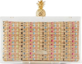Aquazzura Femme, Sacs, Beige, Taille: ONE Size Mustique Clutch