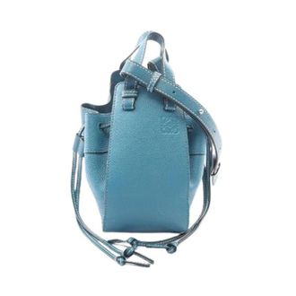 Loewe Pre-owned Hammock Drawstring Mini Leather 2way Bag - - Pre-owned - Damen - Blau - ONE SIZE