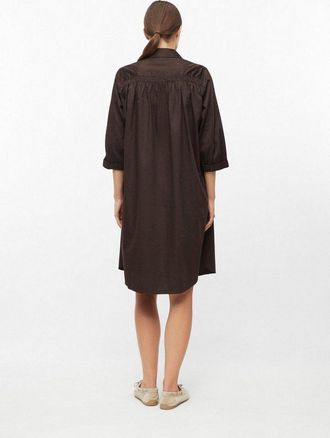 s.Oliver Midikleid Kleid Hemdblusenkleid mit Smok-Detail