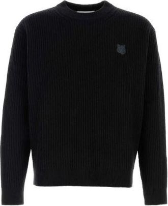 Maison Kitsuné | Fox Head Wool Ribbed Jumper - L