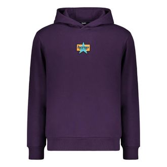 Herno Gerippter Kapuzen-Baumwollpullover - - Sweatshirts & Hoodies - Herren - Lila - L