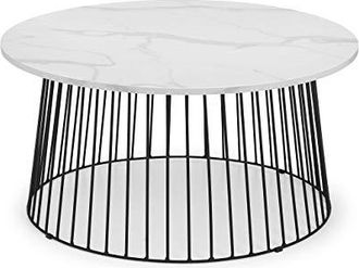 Julian Bowen Broadway Couchtisch, weißer Marmor