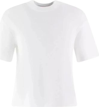Theory Femme, Tops, Blanc, Taille: 36 FR Cotton T-Shirt