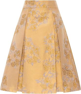 Maliparmi minijupe plissée Indian Princess - Or