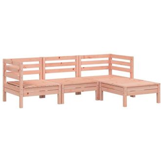 vidaXL Canap&eacute; de jardin 3 places avec repose-pied bois massif douglas vidaXL