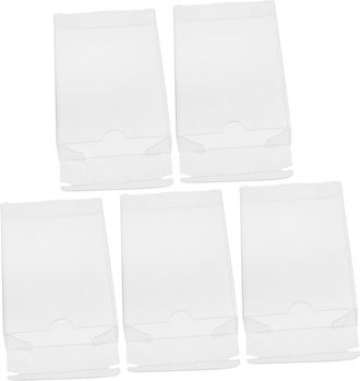 Pretyzoom Kassettenbox PVC Transparent Stapelbar Kassettenaufbewahrung Für Musikliebhaber 11 x 7cm Staubdicht Tragbar Schützend