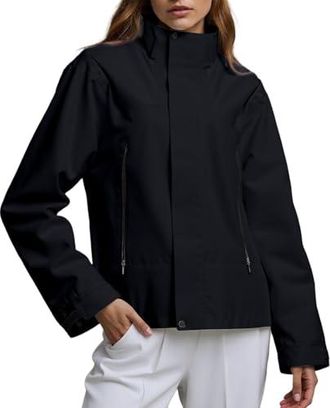 Generic Vestes pour femmes, l&eacute;g&egrave;res, coupe-vent, respirantes, parfaites pour les couples, Noir, XS