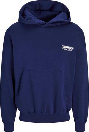 Jack & Jones JACK&JONES Herren Jorroxbury Back Sweat Hood Kapuzenpullover, Ocean Cavern, L