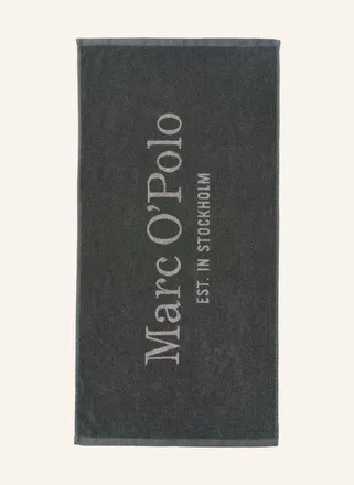 Marc O'Polo Marc Opolo 2er-Set Handt&uuml;cher Statement grau