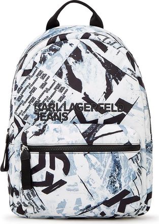 Karl Lagerfeld Karl Lagerfeld Jeans, Herren, Essential NylonRucksack AlloverPrint, Mehrfarbig, One size