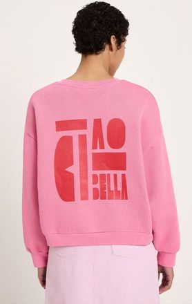Lanius Lanius Damen vegan Pullover Ciao Bella Rosa